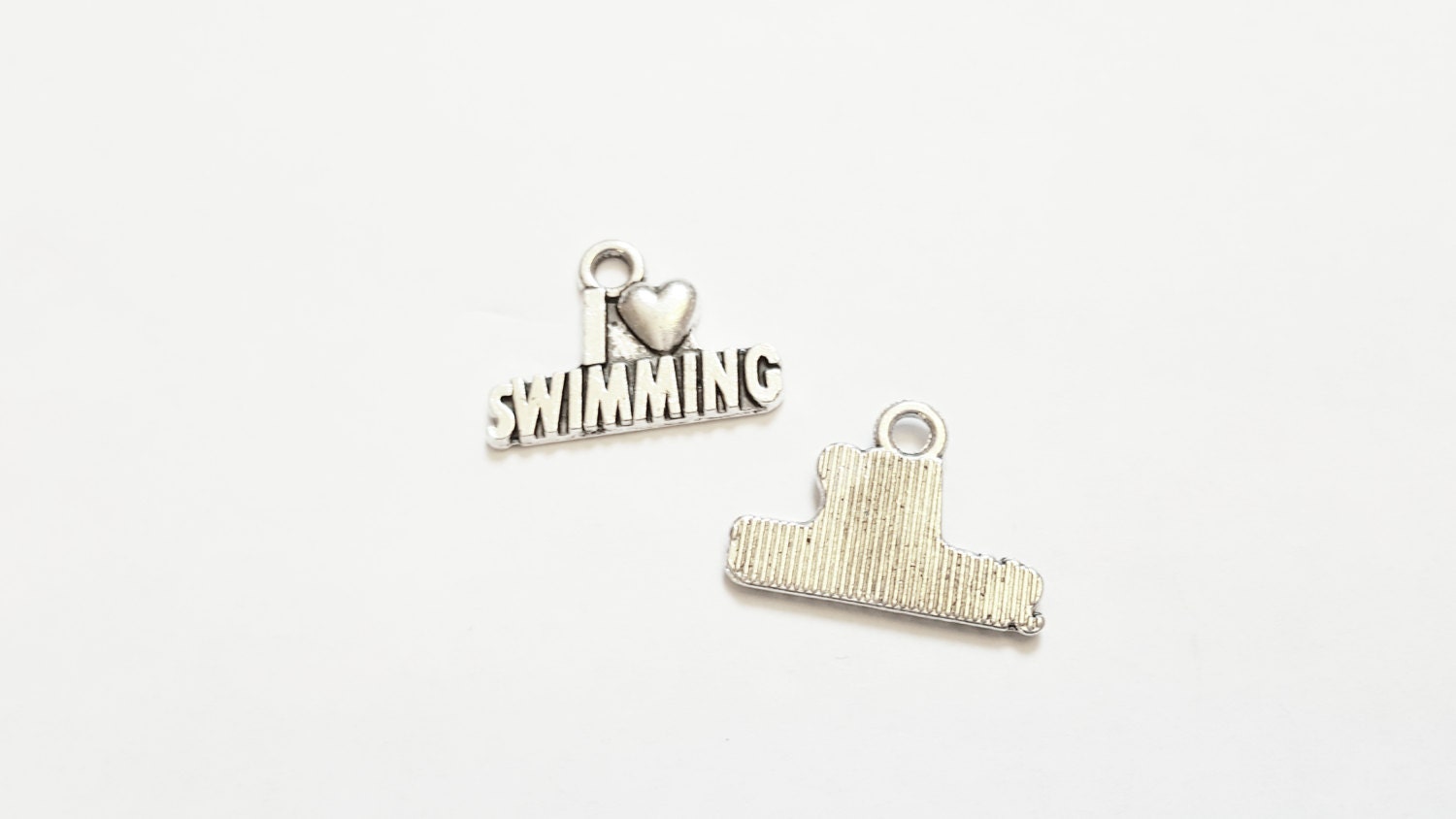 Swimming Charm Swimmer Freestyle I Love Swimming Swimmer Mom - Listing ...