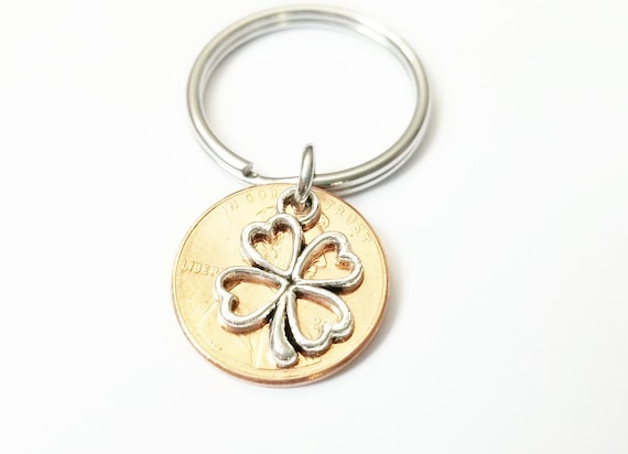 Lucky Penny Clover Anniversary Birthday Gift Personalized | Etsy