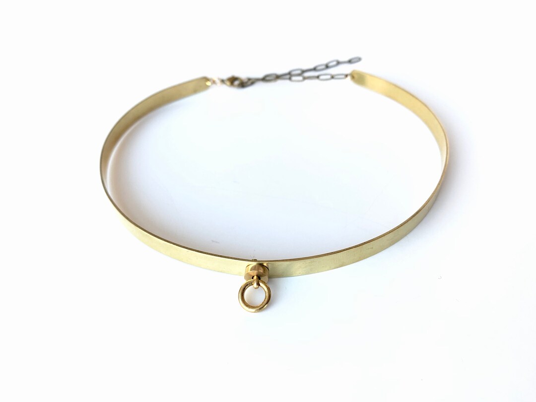 Delicate Choker Collar | TEASE Gold Collar, Metal Choker Collar, Cuff ...