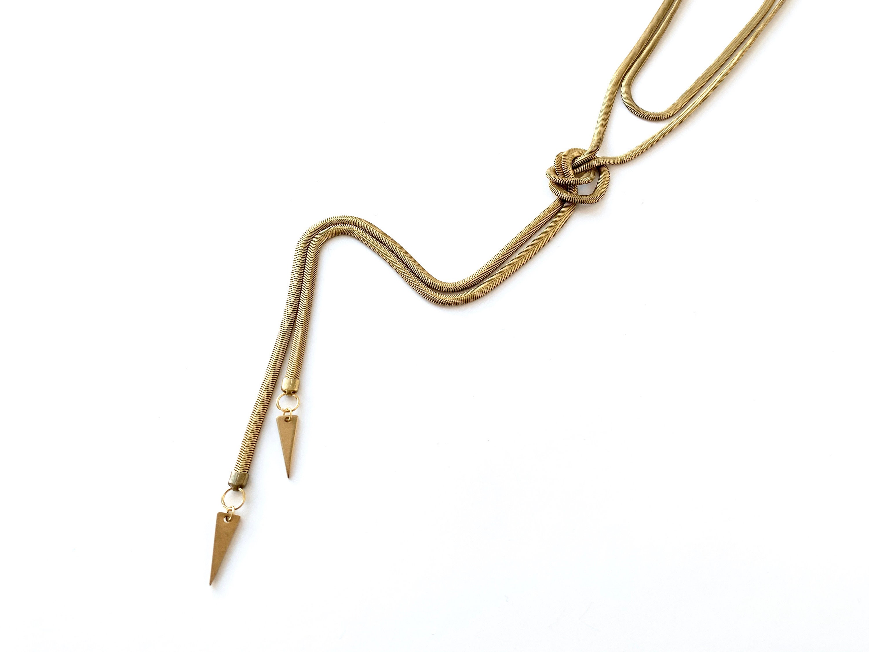 Gold Wrap Necklace | SIREN Snake Chain Necklace, Layering Choker ...