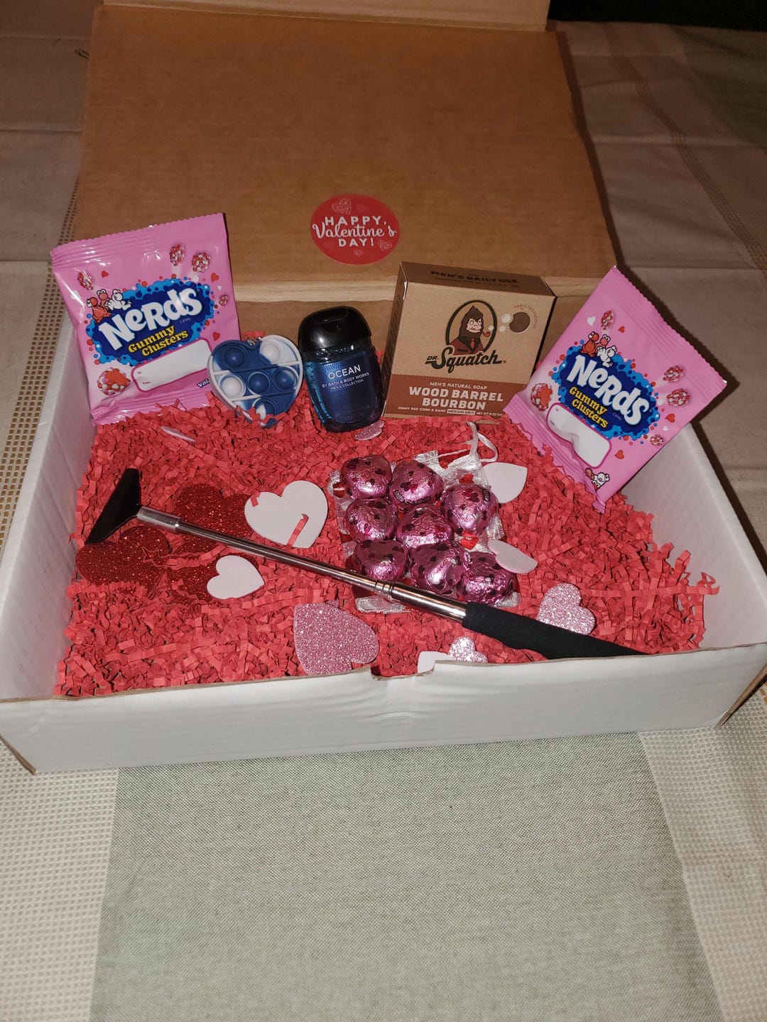 Ships Next Day, Valentine Gift Box for Him Chocolate Care Package ...