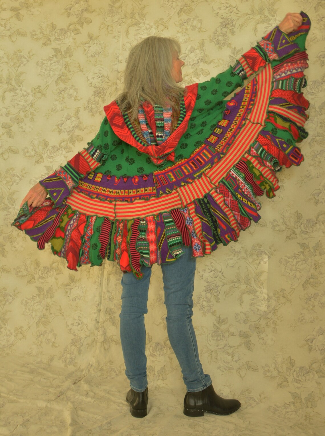 Anitra's Dance- Upcycled Sweater Coat, Katwise Inspired, Pixie Coat - Etsy