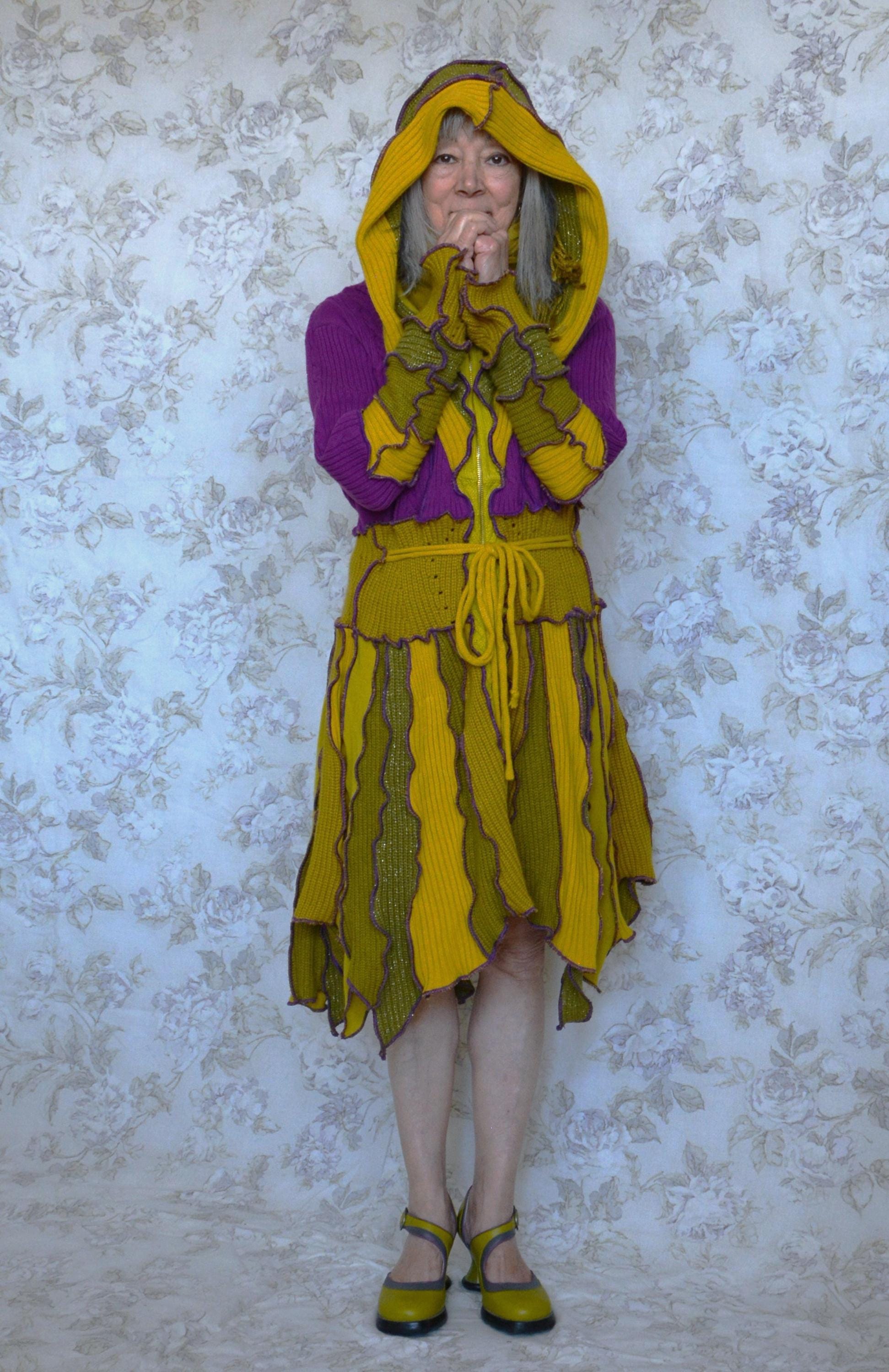 Lampranthus- Katwise Inspired Upcycled Sweater Coat, One of a Kind, - Etsy