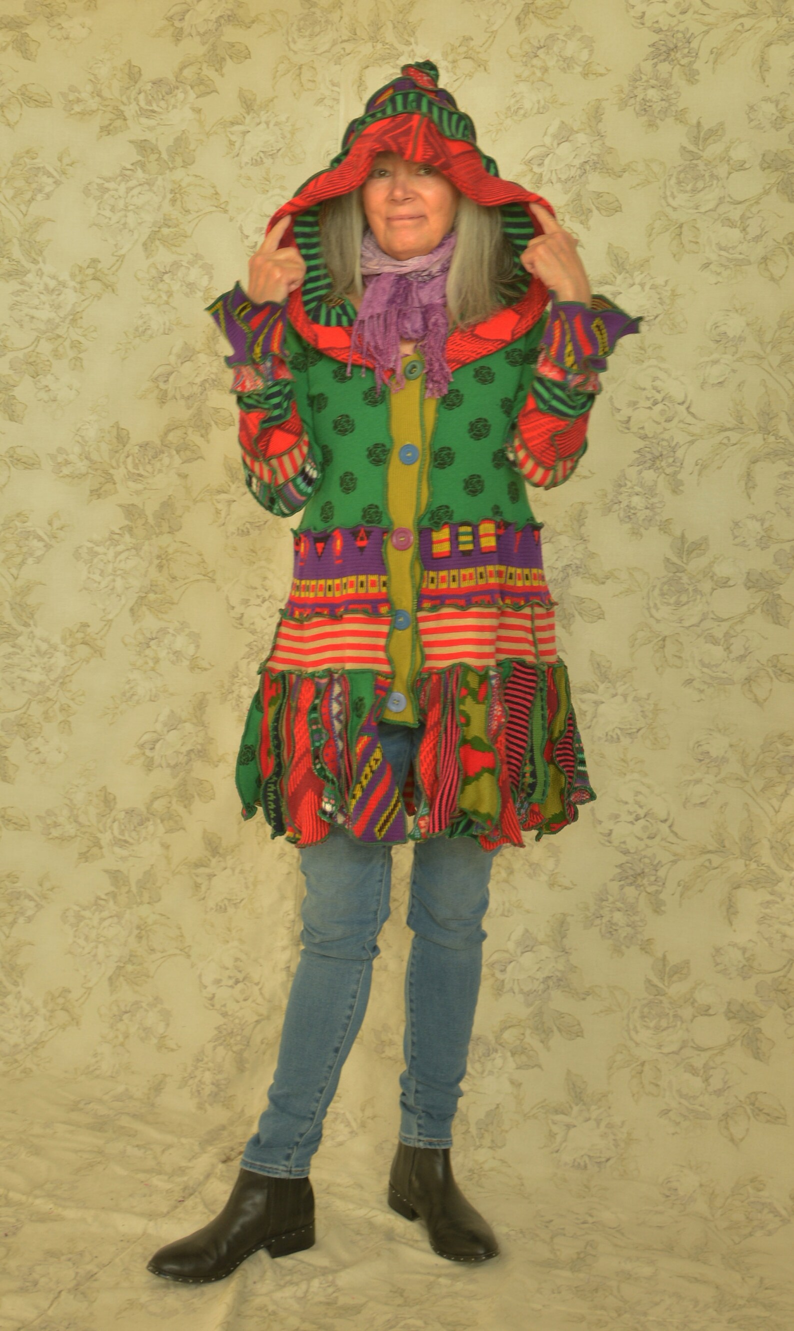 Anitra's Dance- Upcycled Sweater Coat, Katwise Inspired, Pixie Coat - Etsy