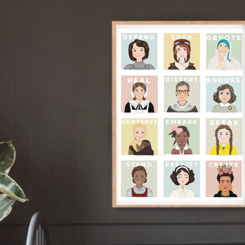 Women's History Month Graphic Art Poster Print Wall Decor - Etsy