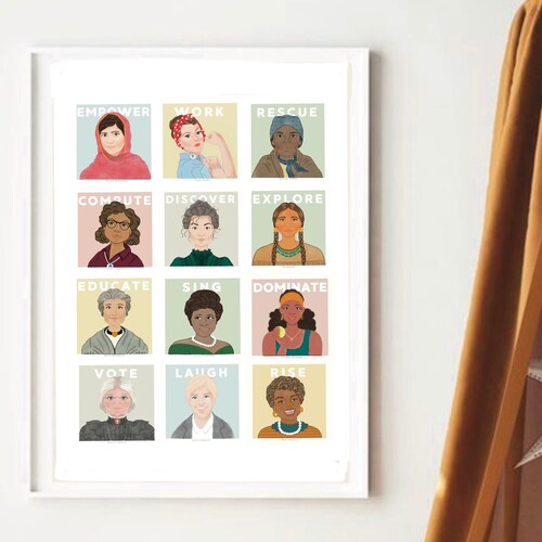 Women's History Month Graphic Art Poster Print Wall Decor - Etsy