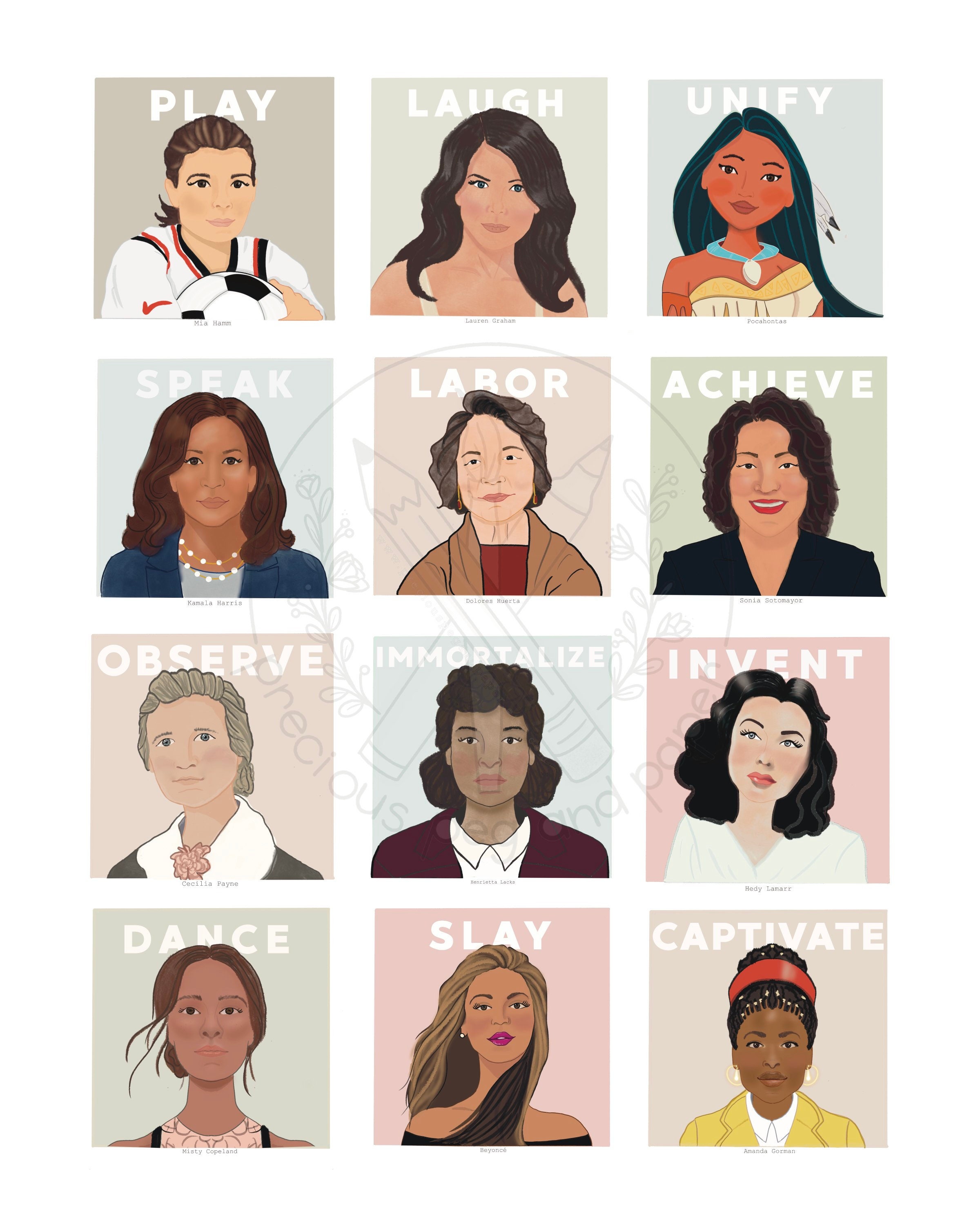 Kamala Harris Poster \u2013 Women in History \u2013 Minimalist Art ...