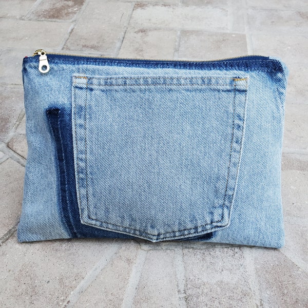 Denim Pouch - Etsy