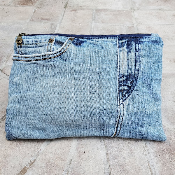 Denim Pouch - Etsy