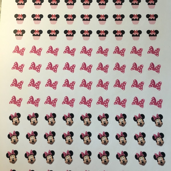 Minnie Mouse Stickers - Etsy