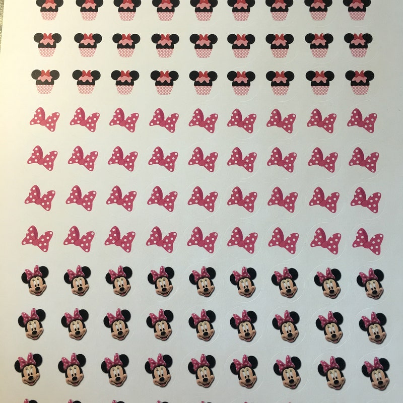 Minnie Mouse Stickers - Etsy