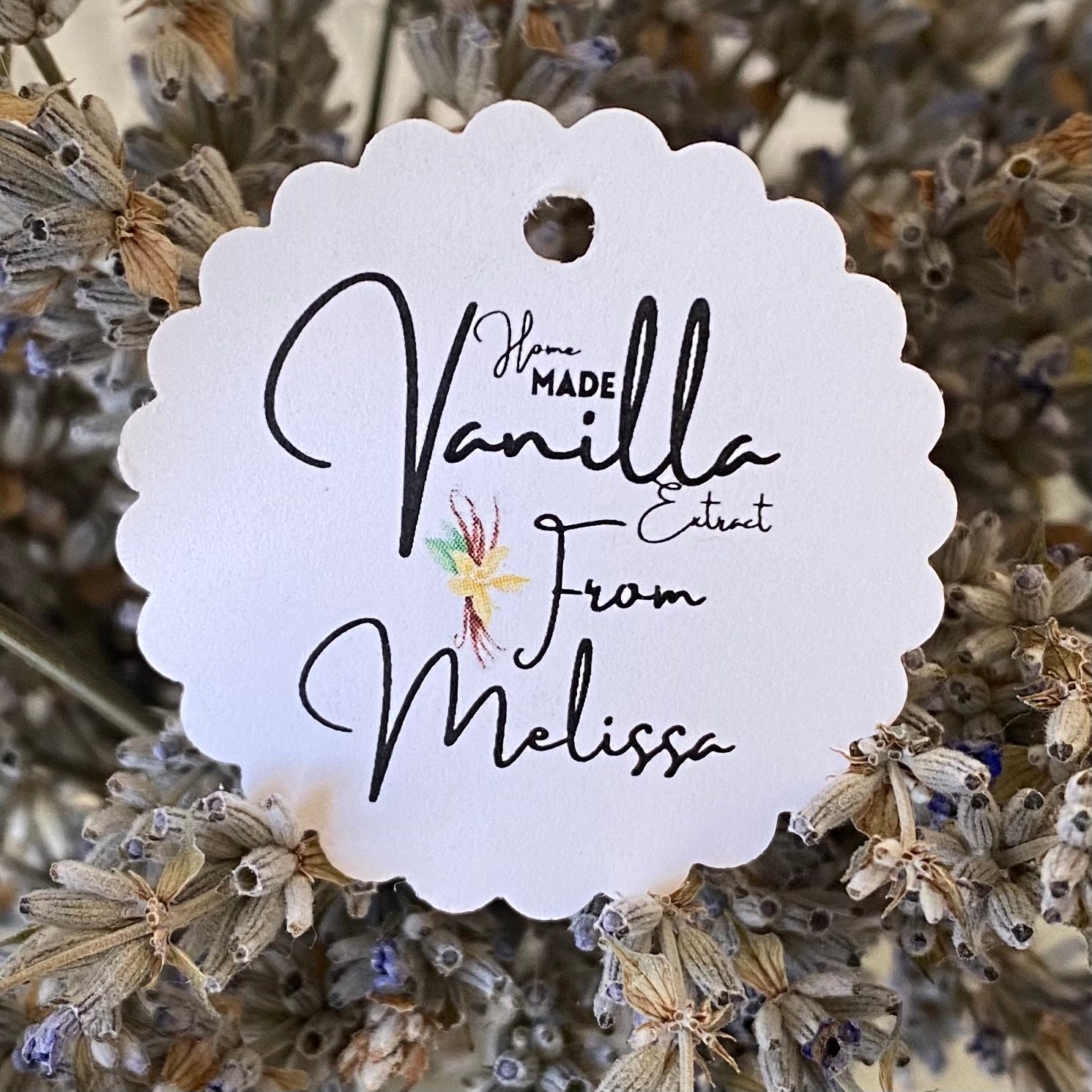 Homemade Vanilla Extract Homemade Holiday Gift Tag Vanilla - Etsy