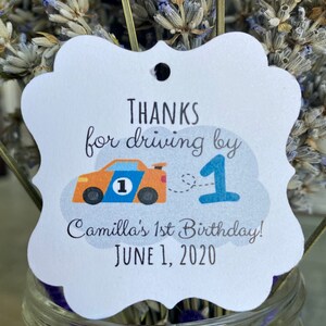 Birthday Parade Favor Tags, Girl Car Themed Birthday, Drive by Birthday ...