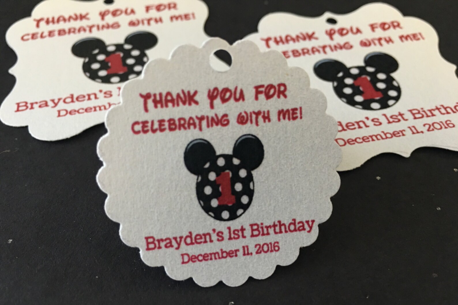 Mickey Mouse Birthday Favor Tags Minnie Mouse Birthday | Etsy