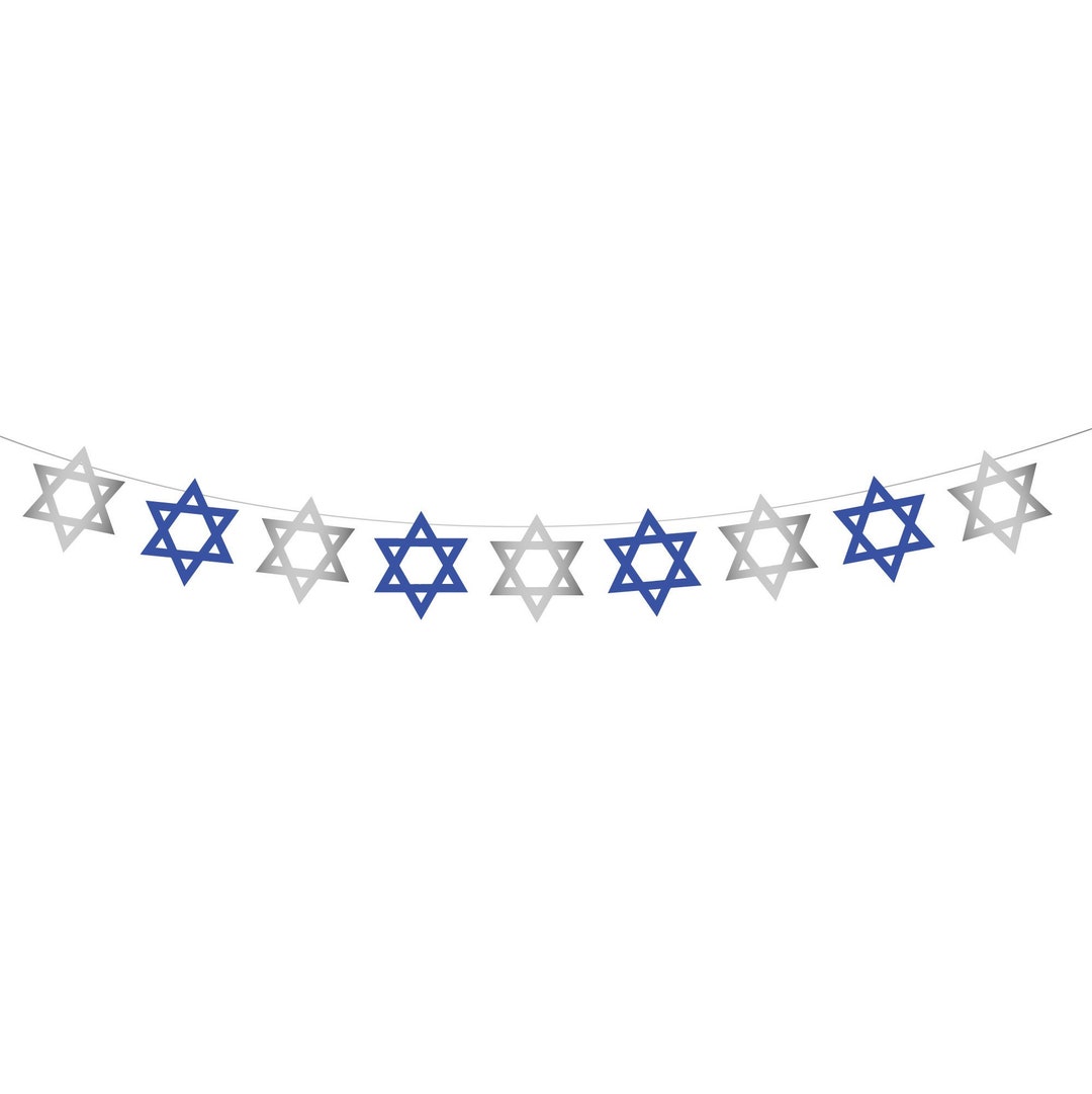 Star of David Paper Banner Party Decor - Etsy