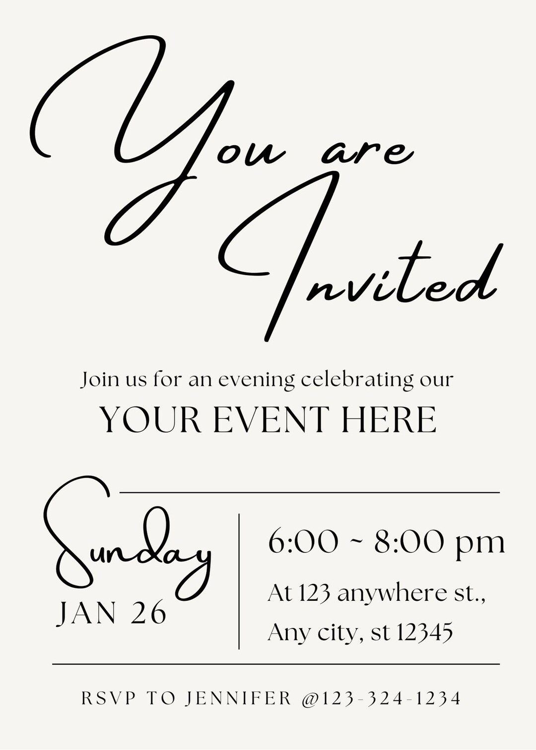 Modern Business Invitation Canva Template, Grand Opening, Digital You ...
