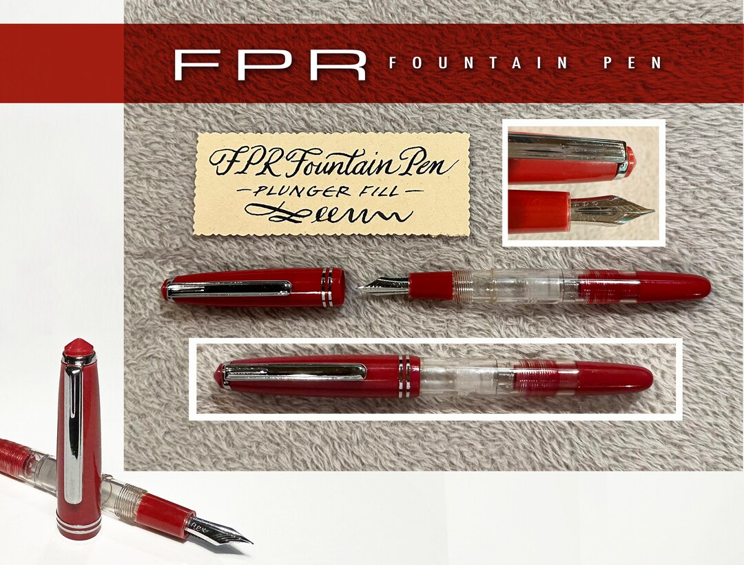 New FPR Red Fountain Pen- Nice! - Etsy UK