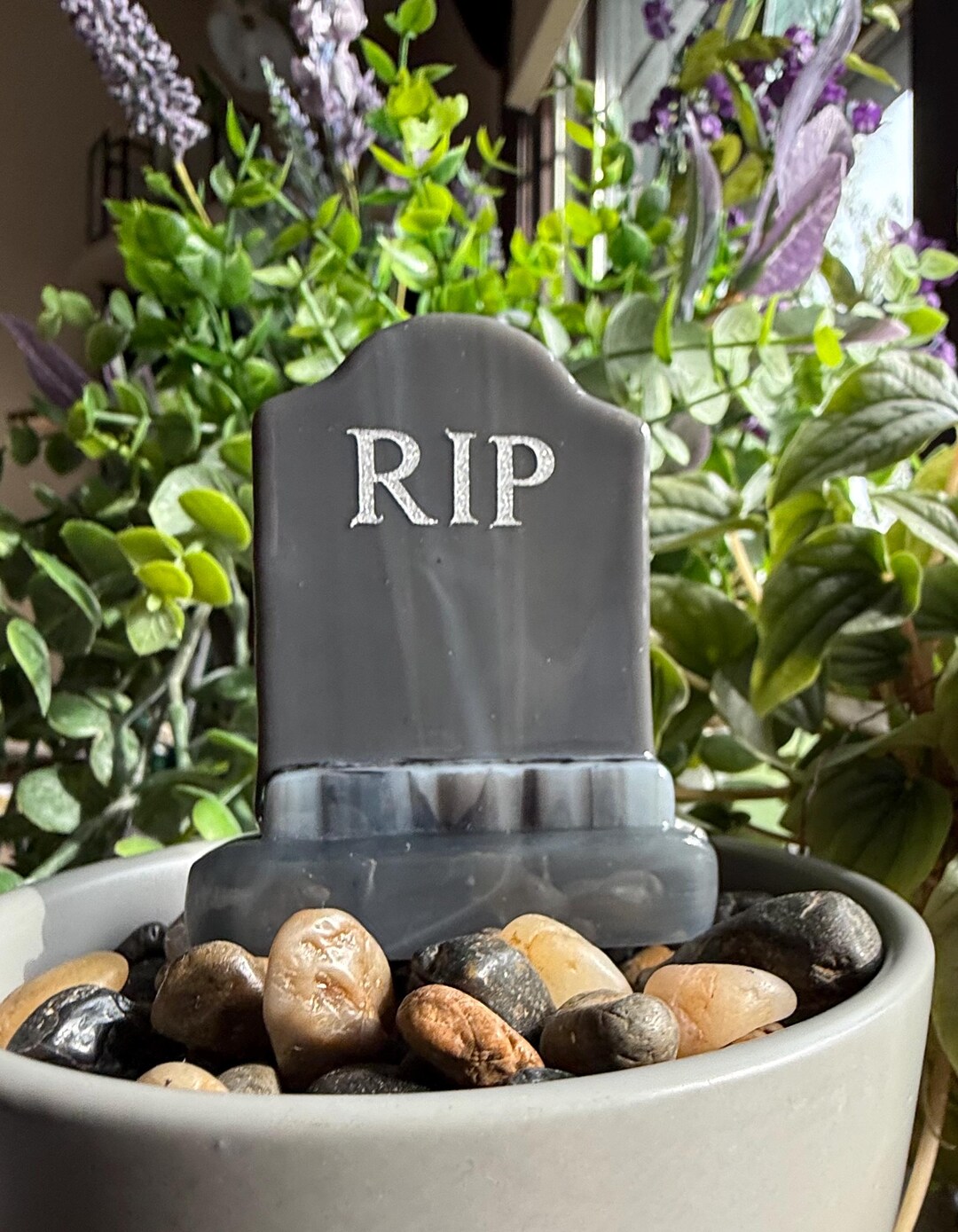 Fused Glass Gravestone or Skull Decoration - Etsy
