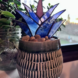 Purple Agave Stained Glass - Etsy