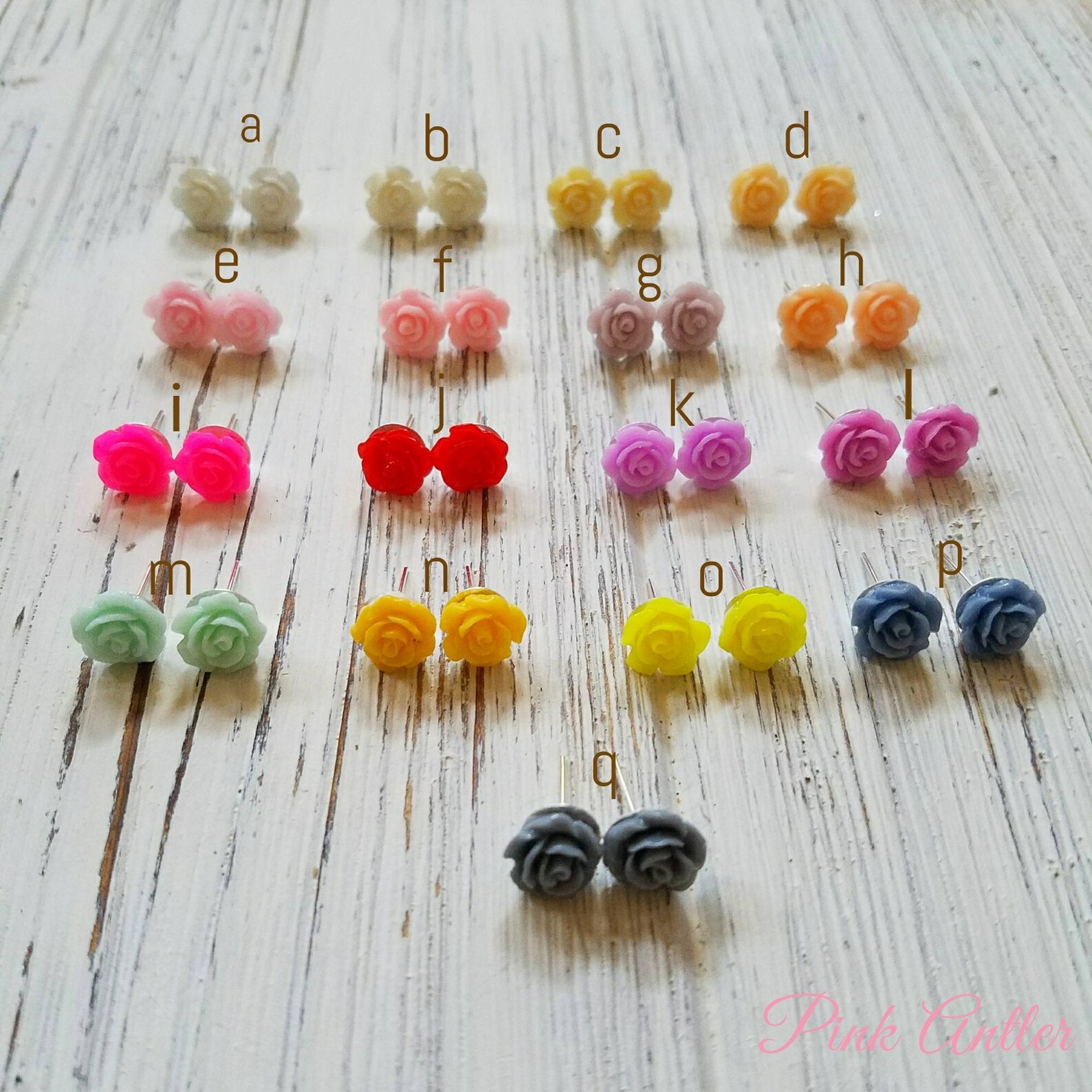 Flower Girl Earrings - Flower Stud Earrings - Little Girl Jewelry ...