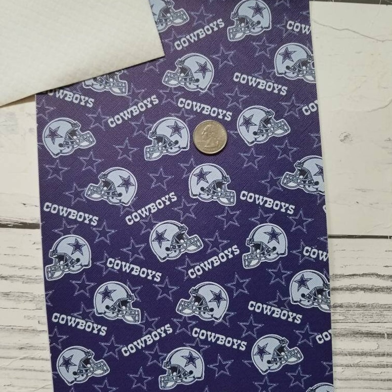 Faux Leather Sheets Fake Dallas Cowboys Football Team to Make - Etsy