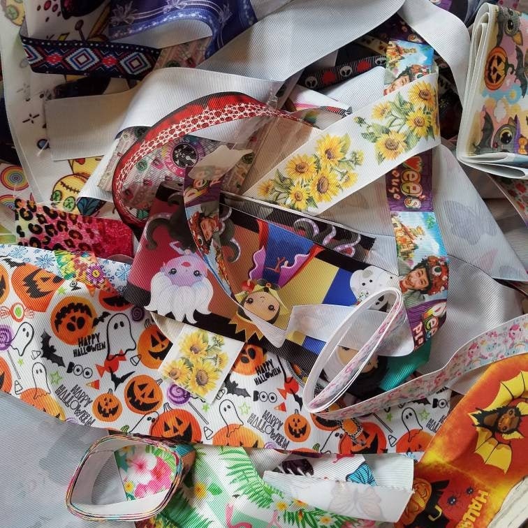 RIBBON MIX Ribbon Bundle 1.5 lb Variety Scraps Grab Bag hair | Etsy