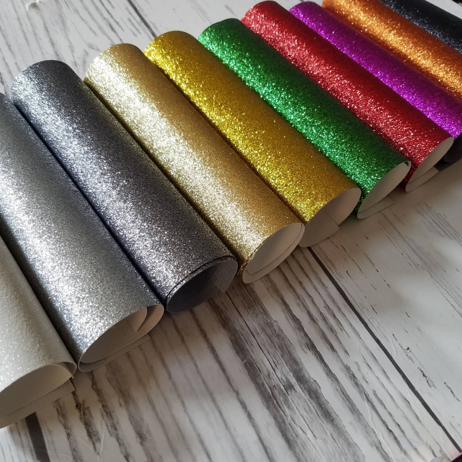 Glitter Sheets 7.75x12.5 Fine Thin GLITTER to Make | Etsy