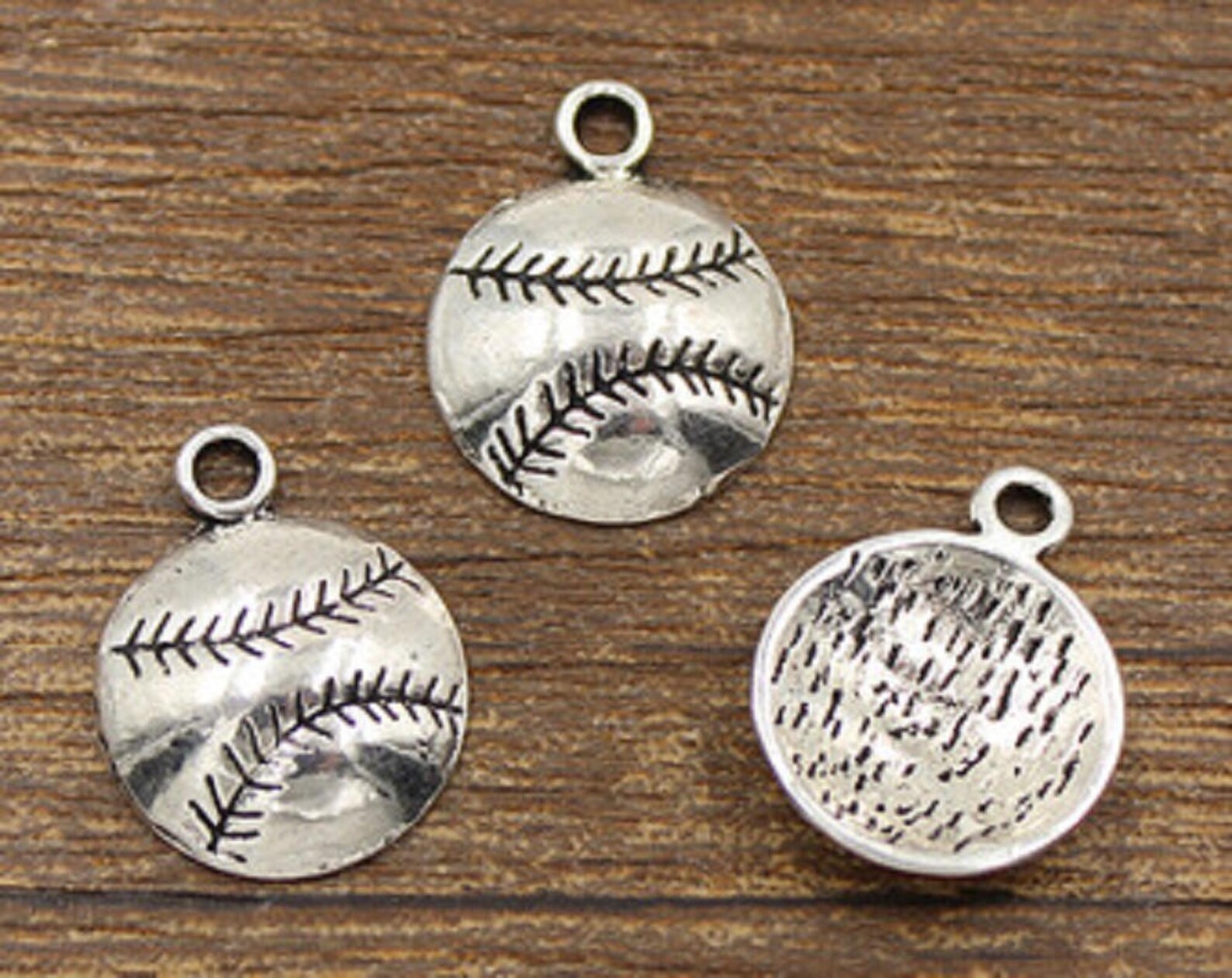 Baseball Add on Charms / Softball Add on Charms / Bronze Charm - Etsy