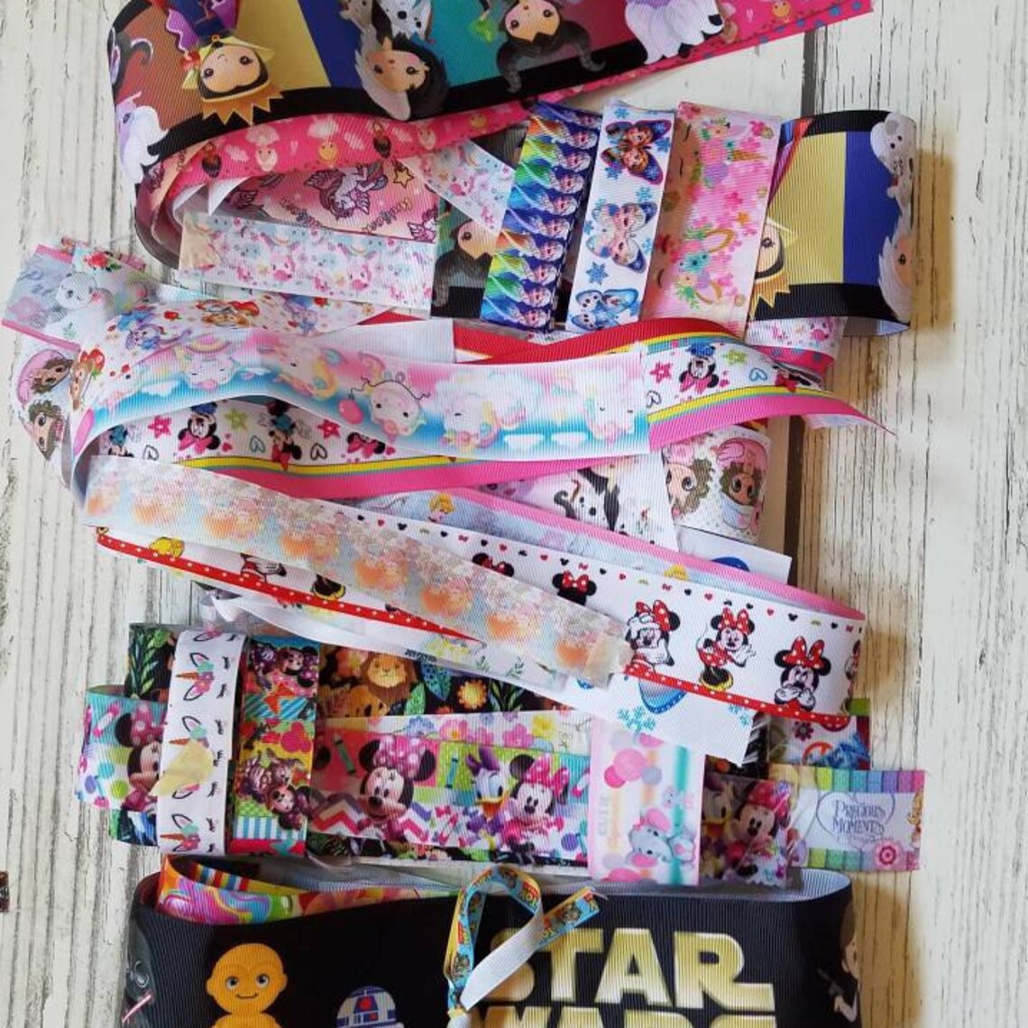 RIBBON MIX Ribbon Bundle 1.5 lb Variety Scraps Grab Bag hair | Etsy