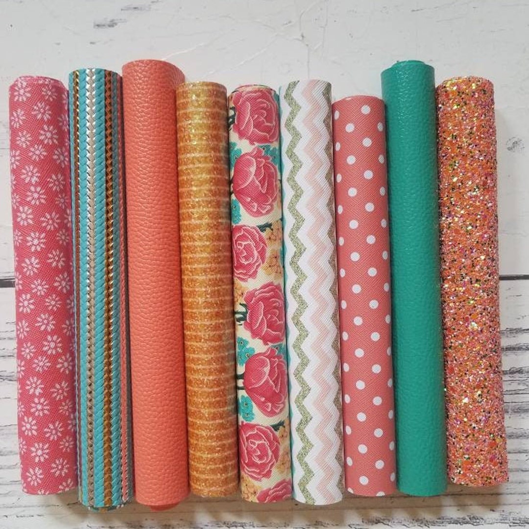 Faux Leather Sheets Pattern Solid Fake Leather to Make Earrings Bows ...