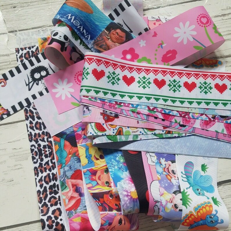 RIBBON MIX Ribbon Bundle 1.5 Lb Variety Scraps Grab Bag Hair Bow ...