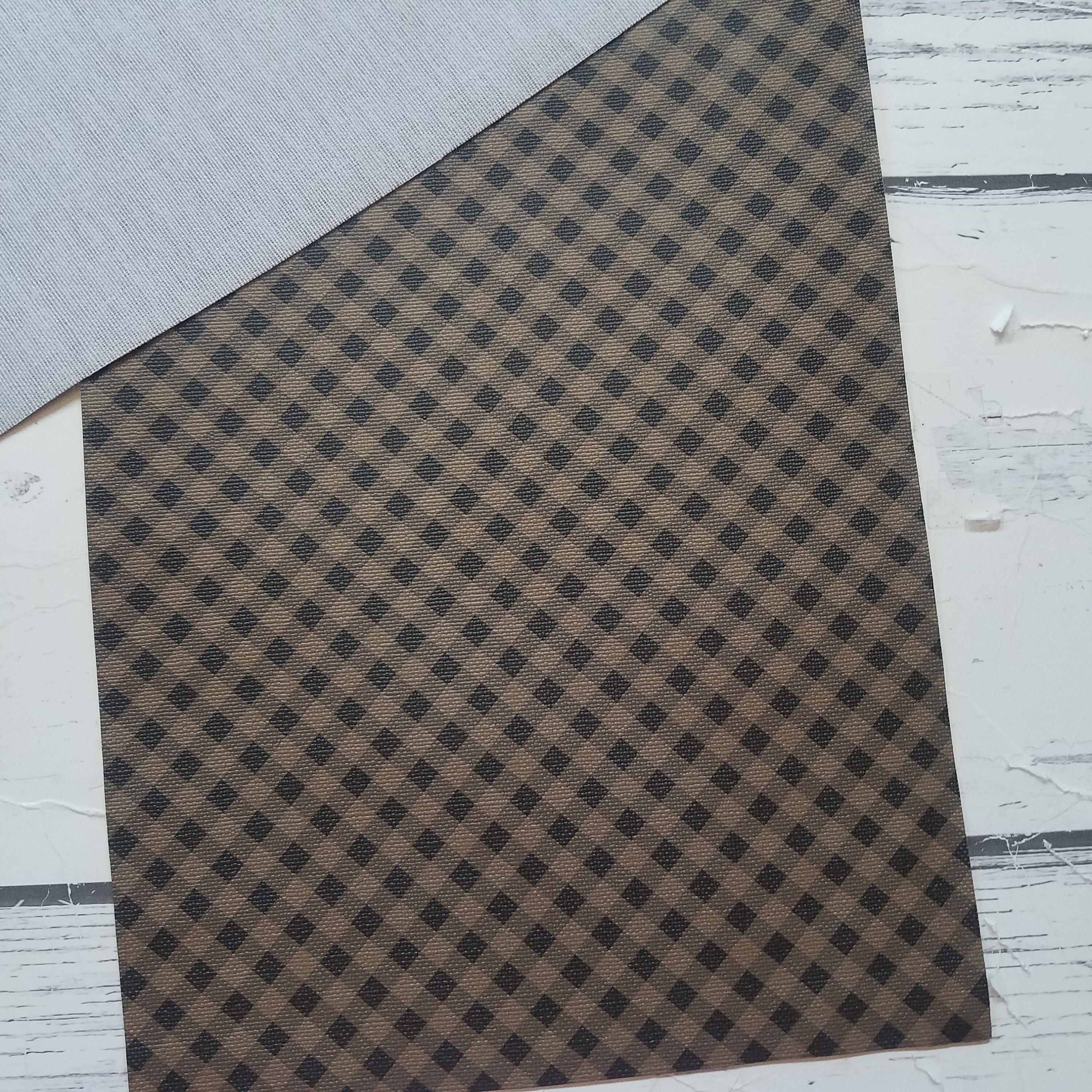 Faux Leather Sheets Pattern Checkered 8x11 Fake Leather to Make ...