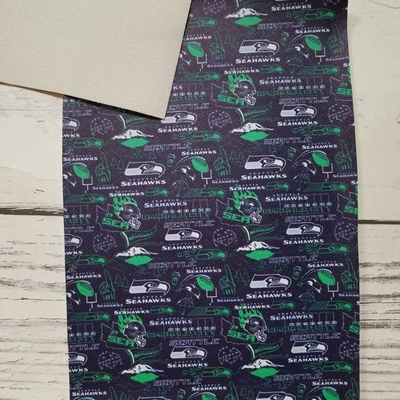 Leather Sheets Seattle Seahawks Football Fake Leather to Make - Etsy