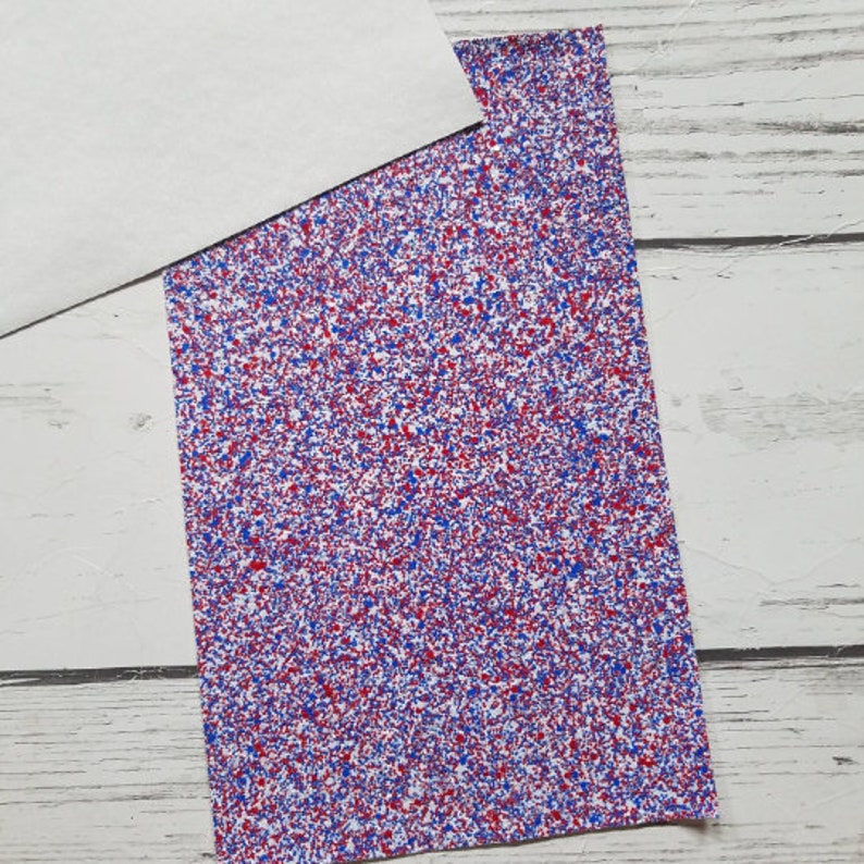 Glitter Sheets Royal Blue White Stars Chunky 7.75.x12.5 Faux - Etsy