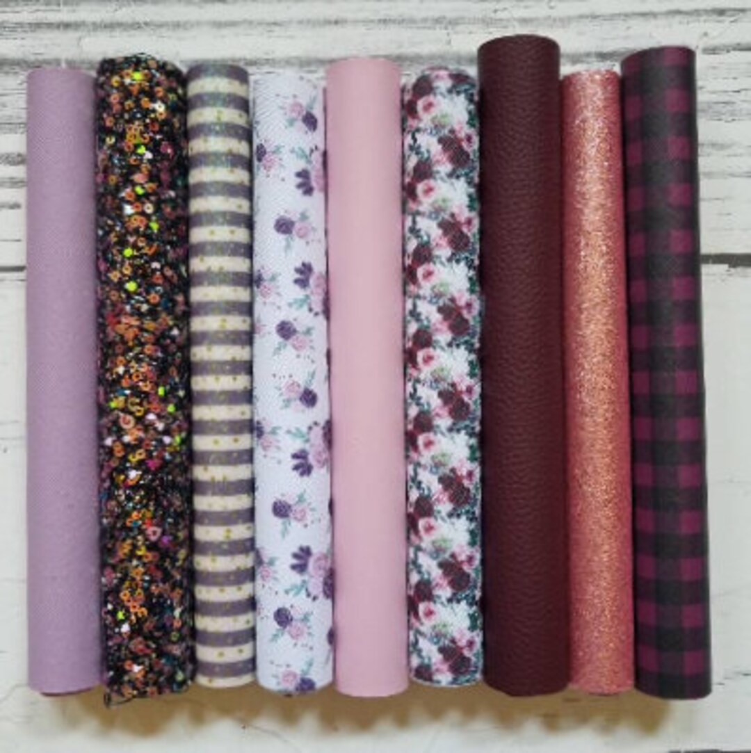 Faux Leather Sheets Pattern Fake Leather to Make Earrings Hair Bows Die ...
