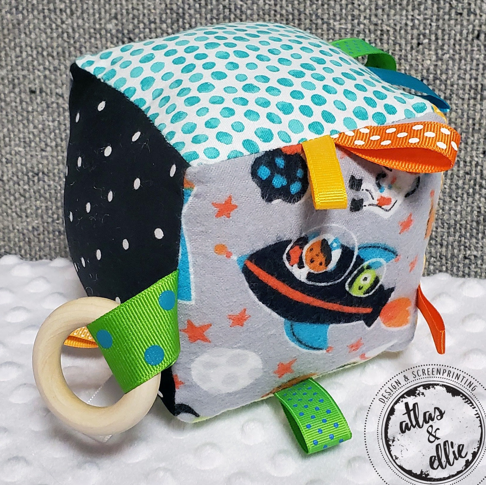 Soft baby block, Sensory baby toy, teething toy, sensory block, baby ...