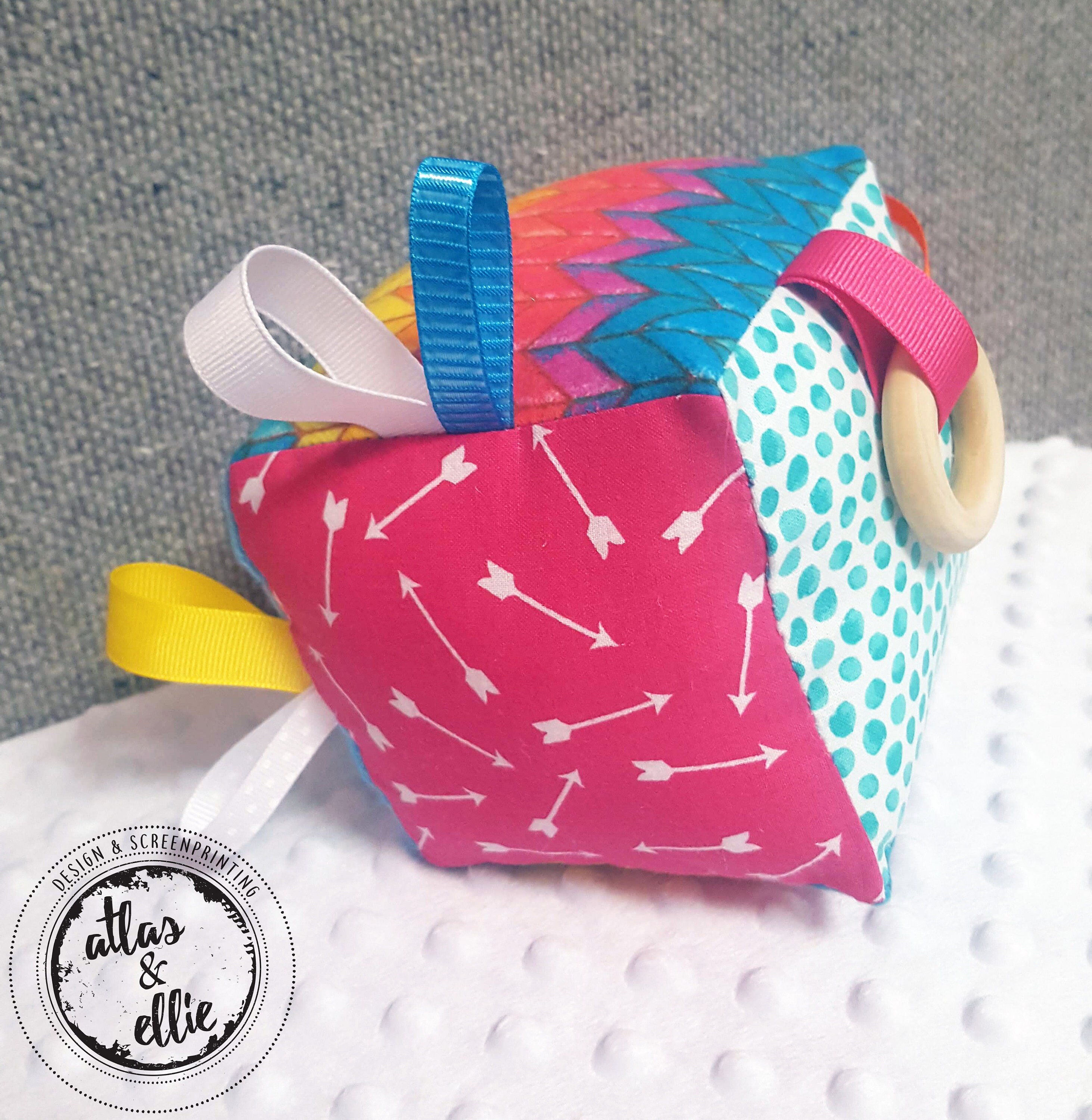 Soft baby block, Sensory baby toy, teething toy, sensory block, baby ...