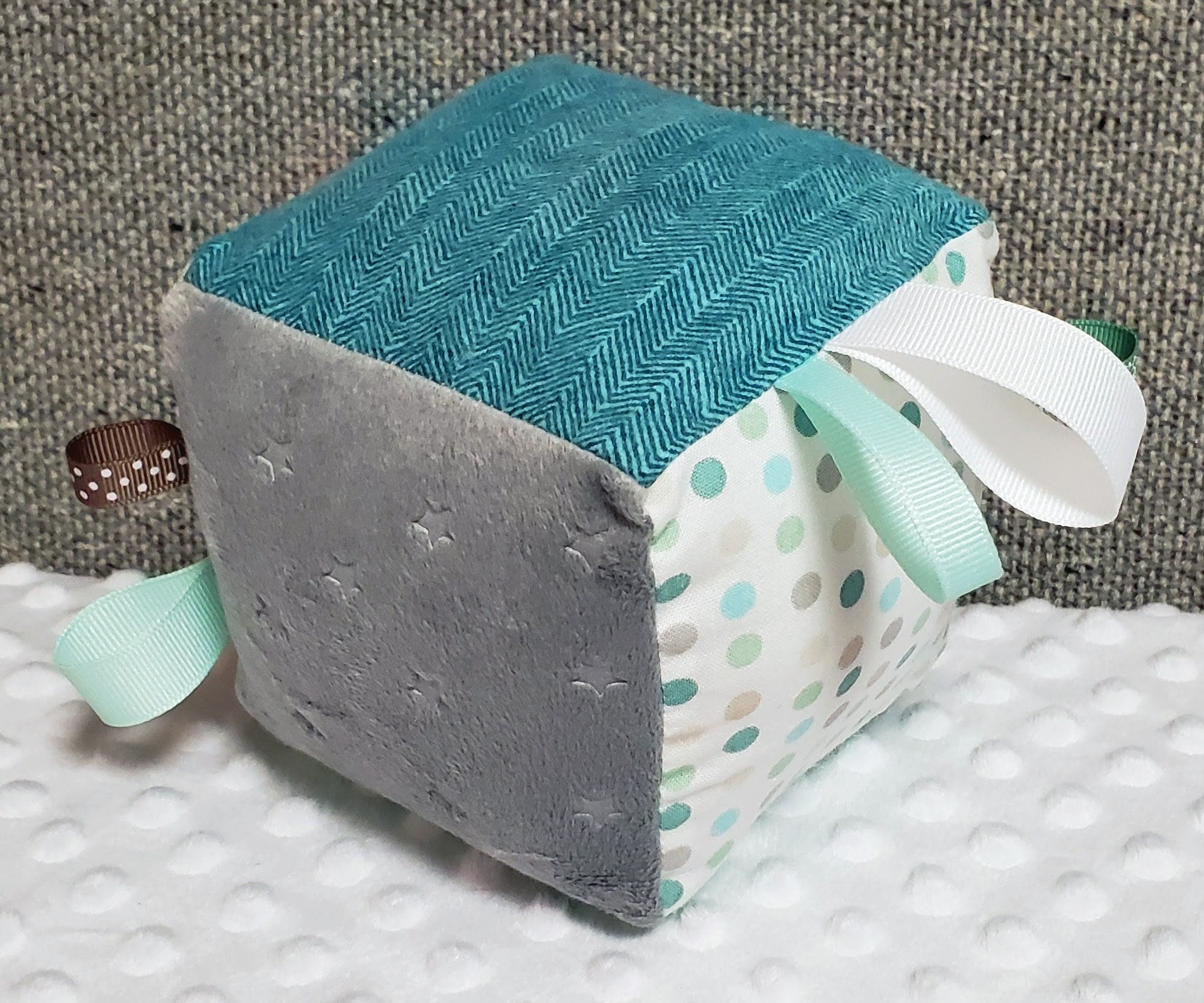 Soft baby block, Sensory baby toy, teething toy, sensory block, baby ...