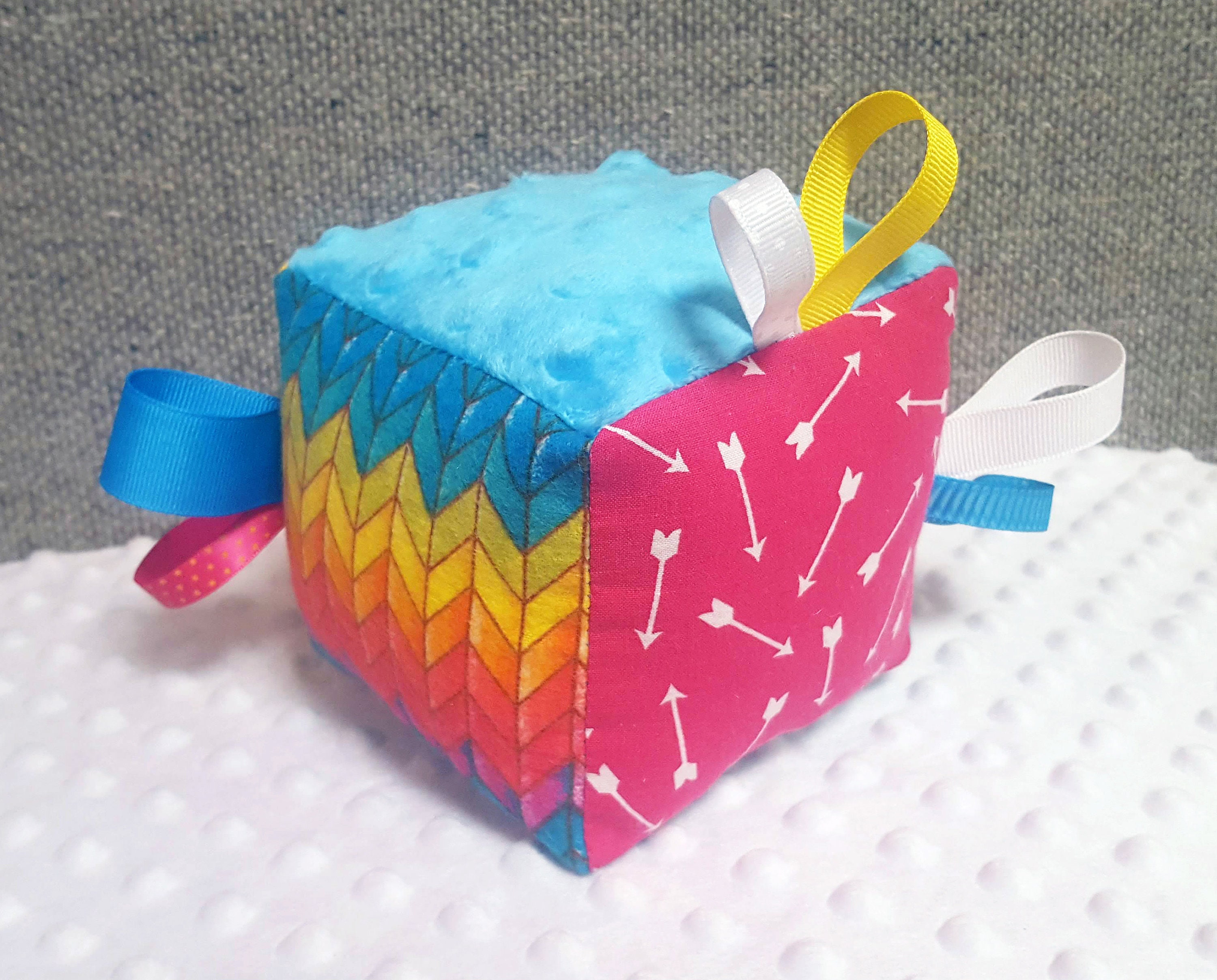 Soft baby block, Sensory baby toy, teething toy, sensory block, baby ...