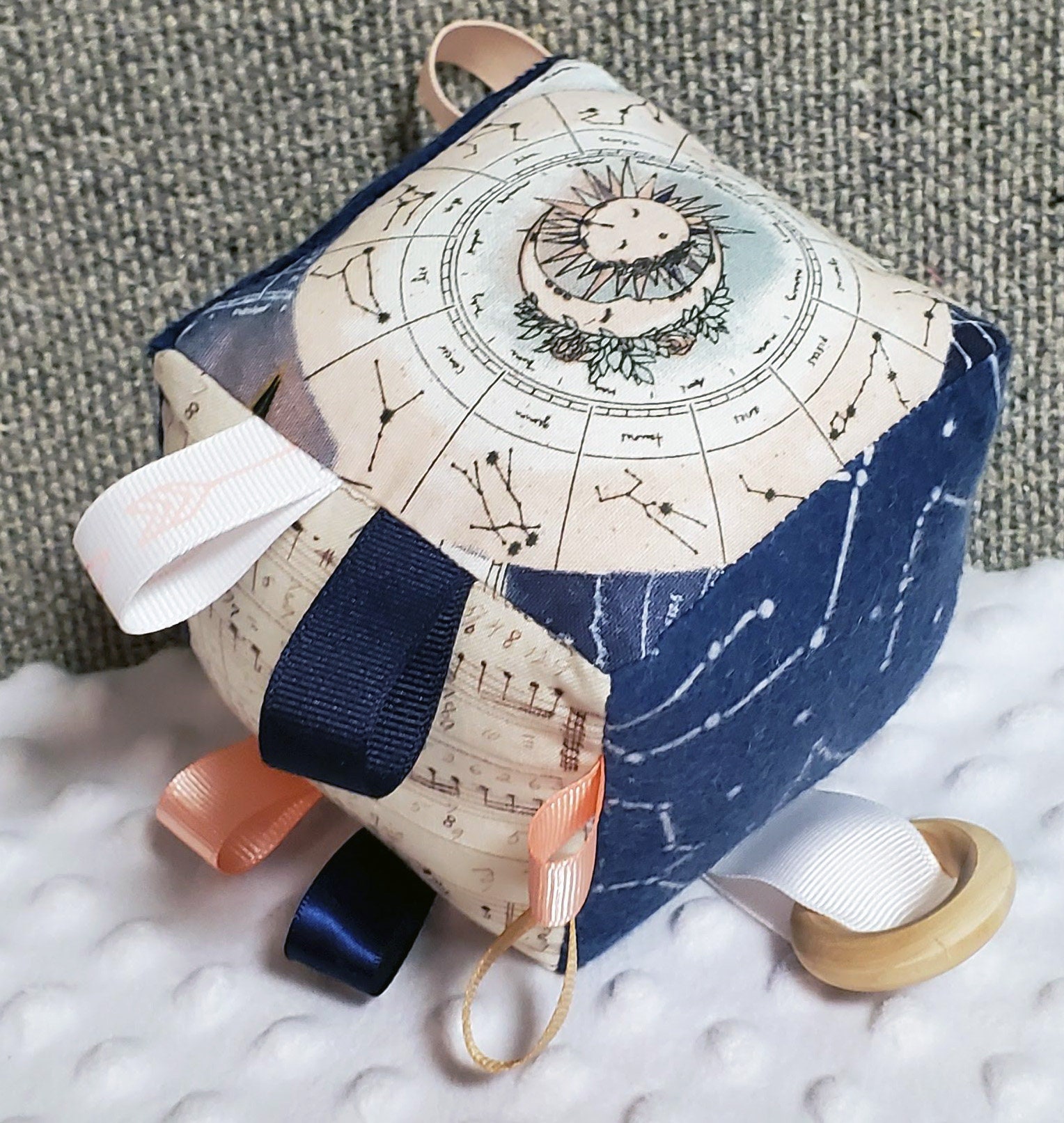 Soft baby block, Sensory baby toy, teething toy, sensory block, baby ...