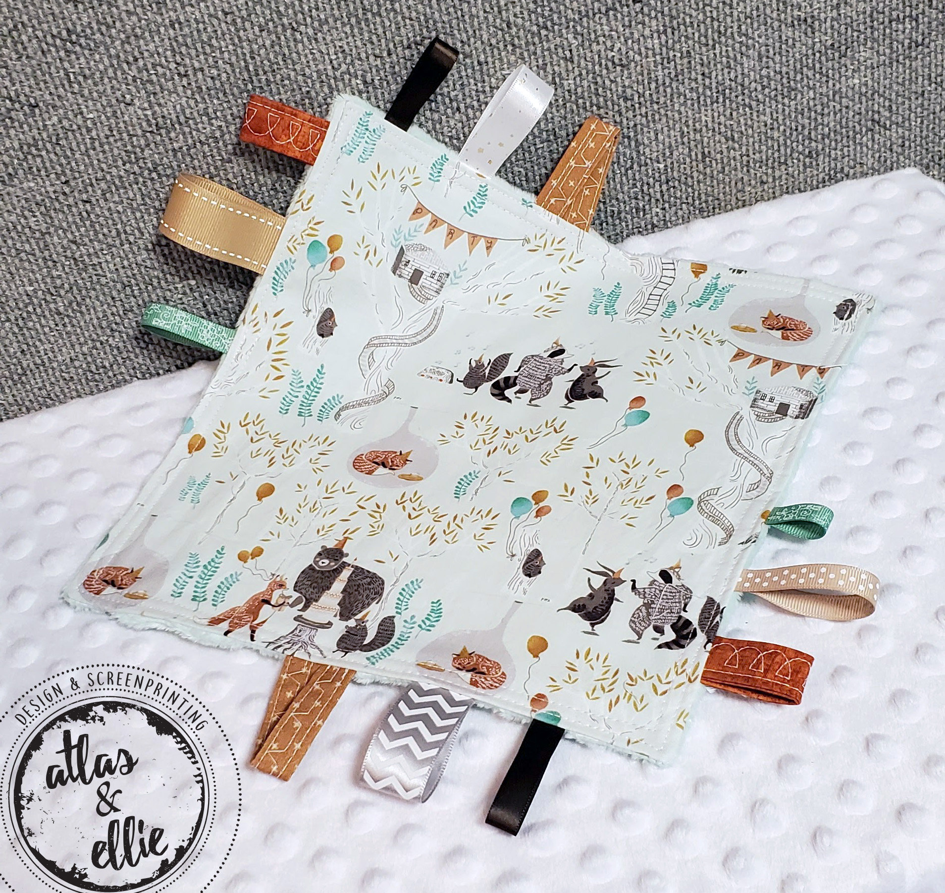 Unisex Sensory Activity Lovey Toy. This Crinkle Tabby Lovey sensory ...
