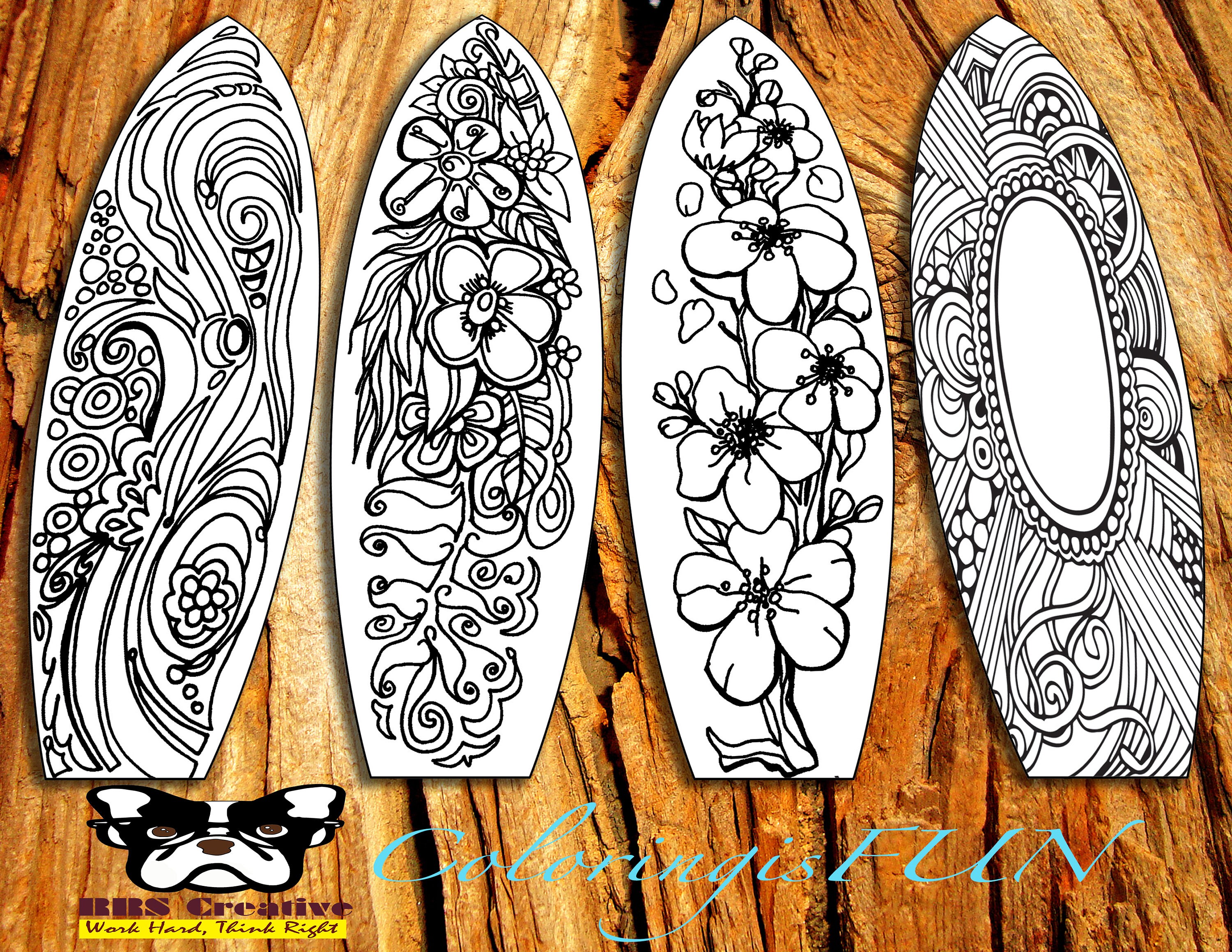 Unique Coloring Bookmarks High Quality and Printable Journaling ...