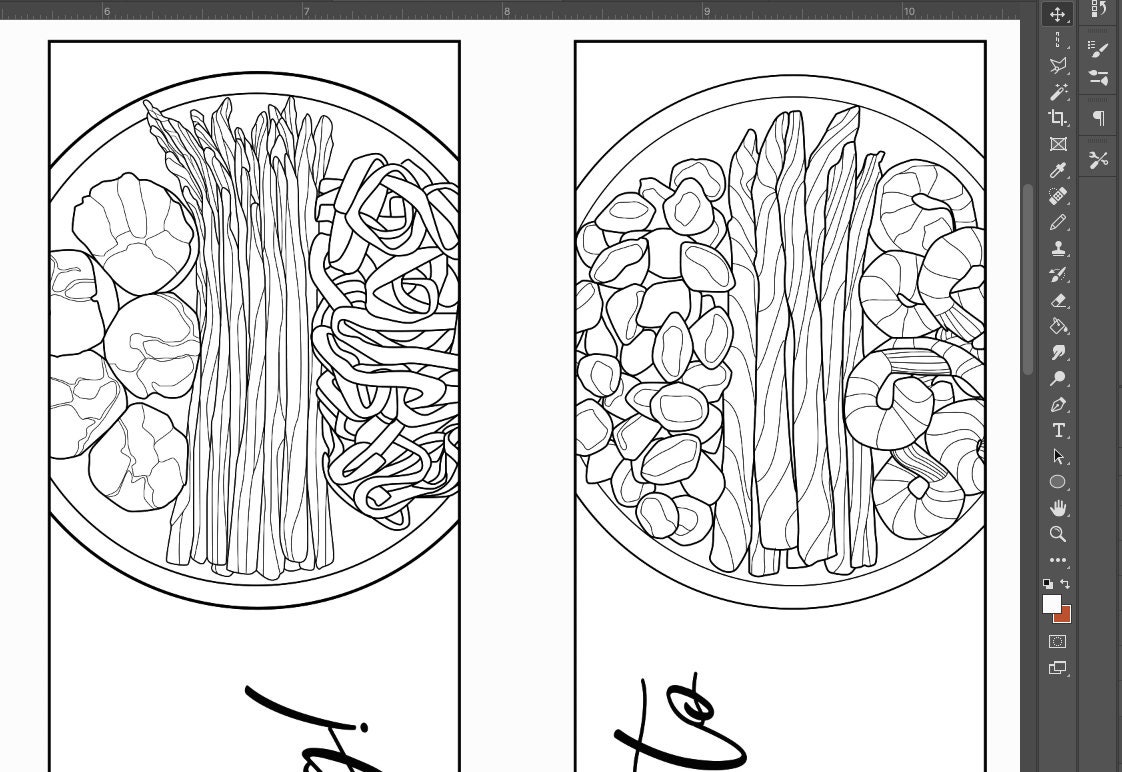 Craft Supplies & Tools Unique 8 sets DIY Coloring FOOD Bookmarks with ...