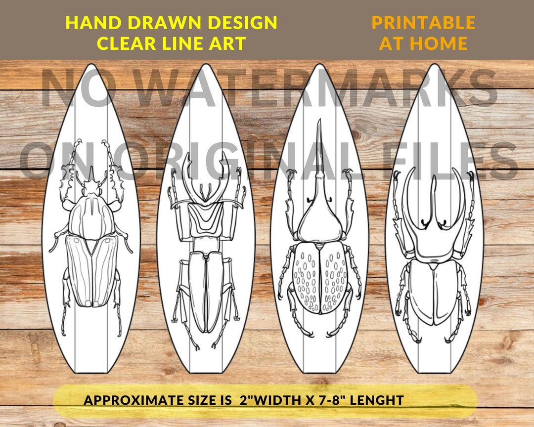 Unique Coloring Bookmarks High Quality and Printable Journaling ...