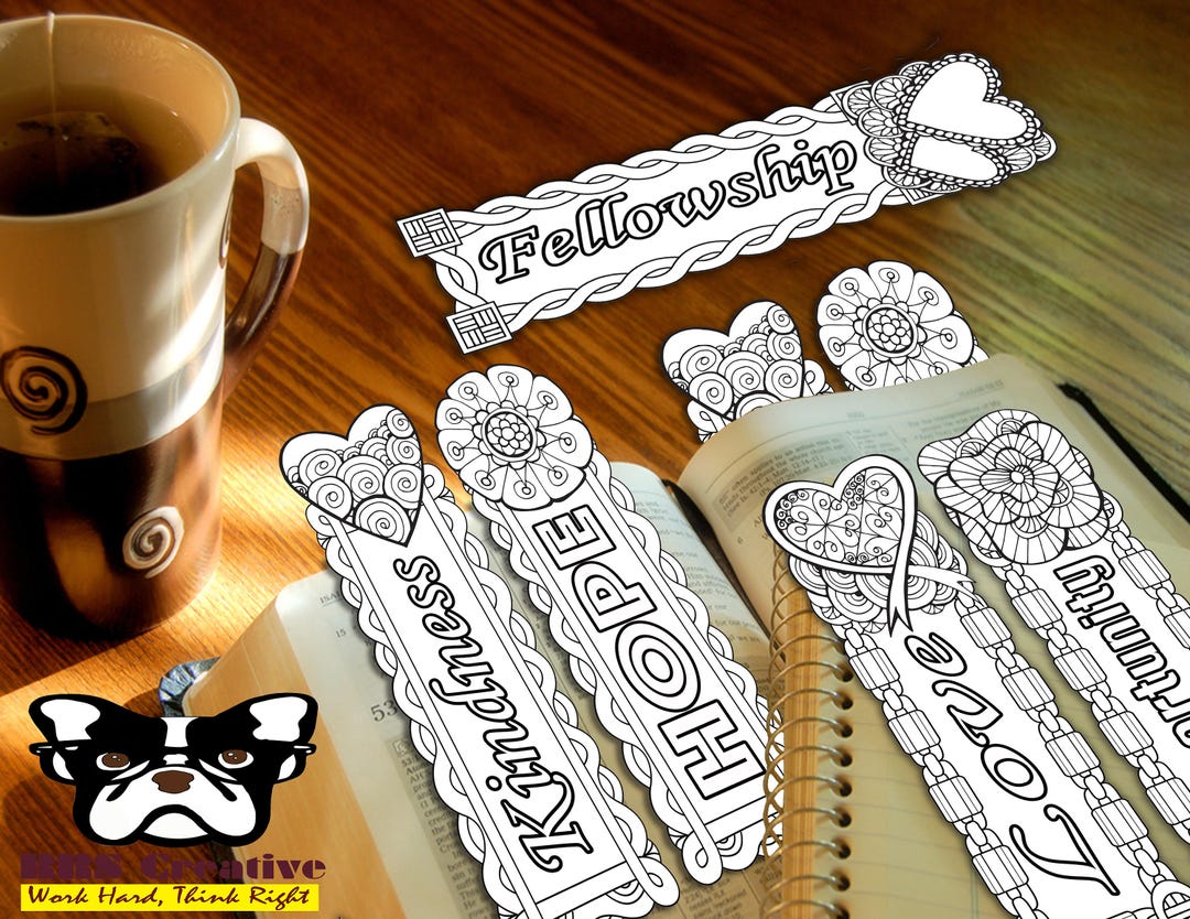 Unique DIY Bible Journaling Coloring Bookmarks With Doodles and Verse ...