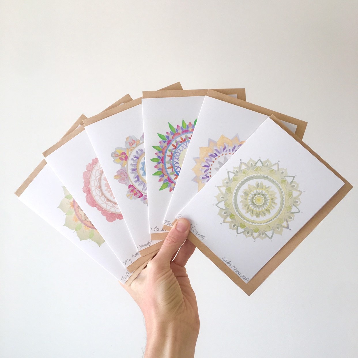 6 Designs ~ Mandala Cards ~ 'the Originals' ~ 6 Pack *or* Singular •100 ...