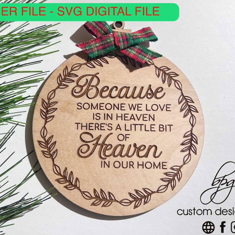 Heaven Ornament Svg - Etsy