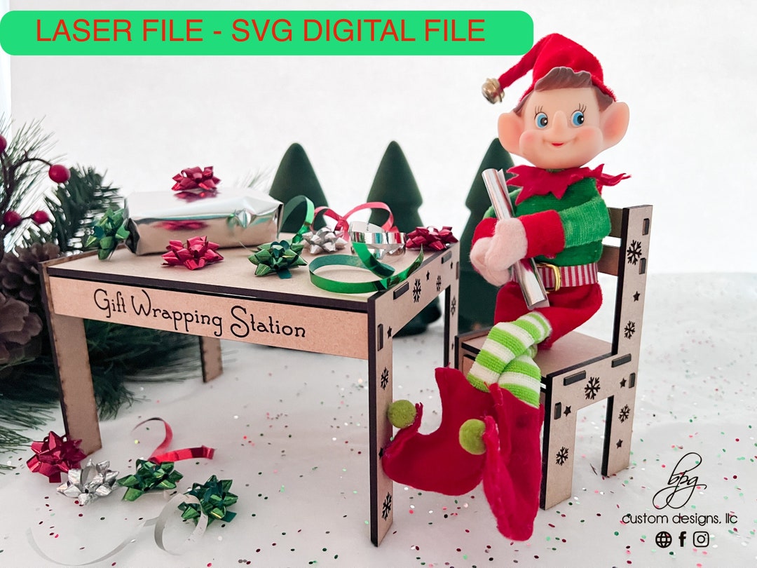 DIGITAL Elf Prop Kit Bundle Gift Wrapping Station Christmas Xmas ...