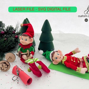 DIGITAL Elf Prop Weight Exercise Fitness Work Out Yoga Gym Christmas ...