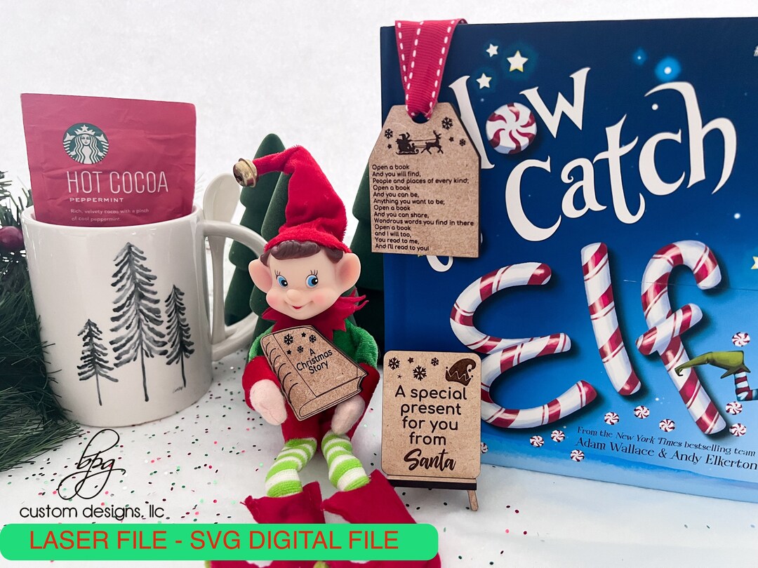 DIGITAL Elf Prop Kit Bundle Read Story Book Storytime Tag Christmas ...